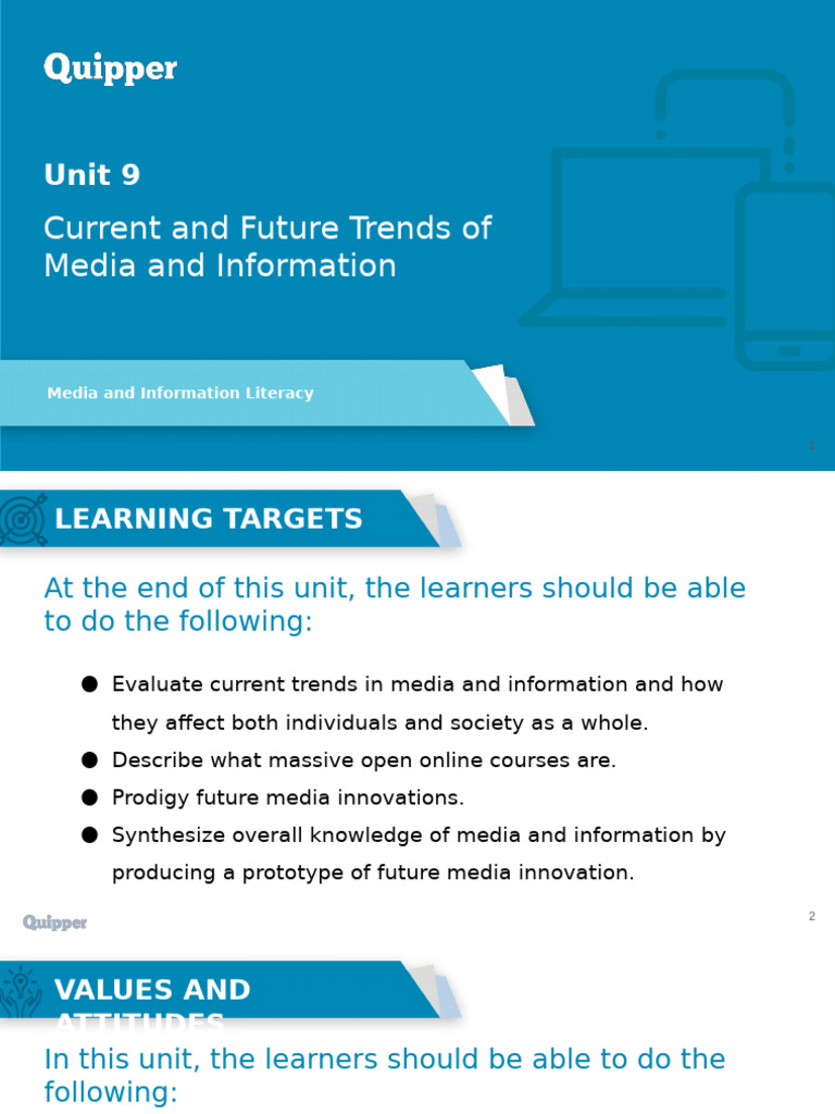 MIL 11 - 12 Q1 0903 Future Trends of Media and Information PS | PDF ...