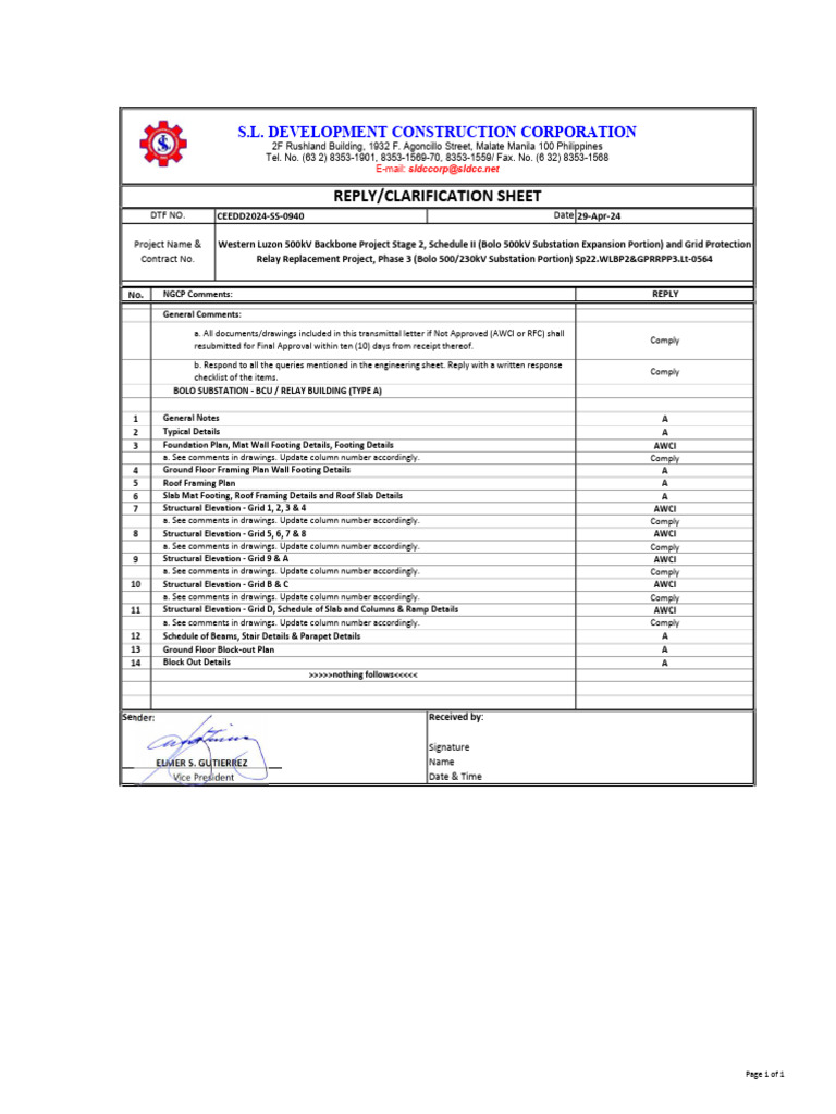 CW BCU RevD (Advance - Not Approved) | PDF | Structural Engineering | Electric Power