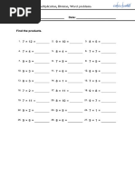 Grade 3 Number Patterns Worksheet | PDF