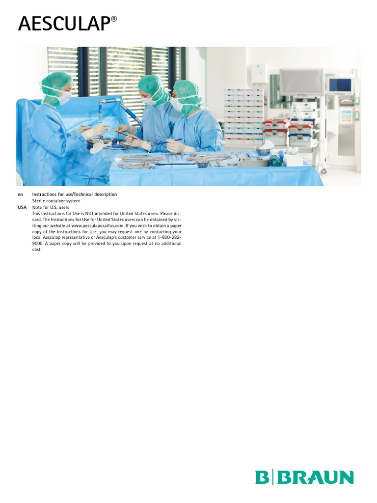 Sterile Container System IFU | PDF | Sterilization (Microbiology ...