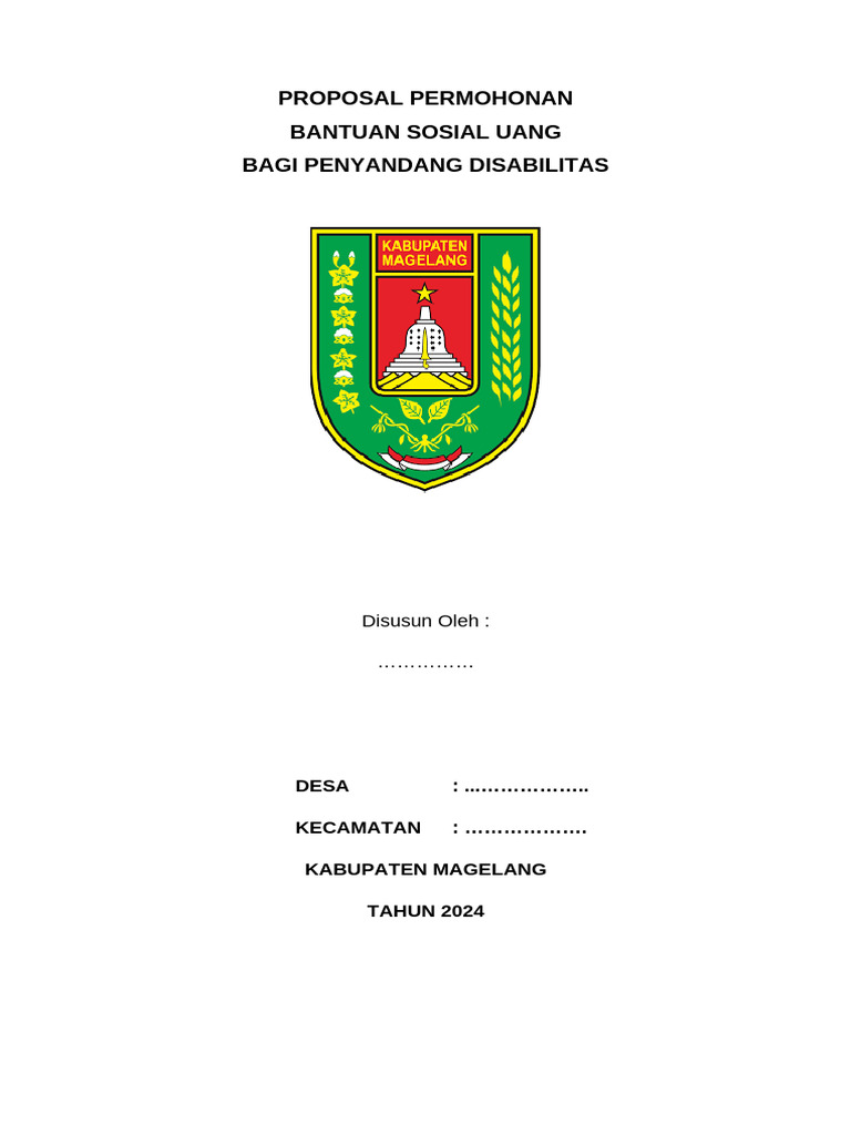 Form Proposal Bansos UANG Terencana 2024 Baru-1 | PDF