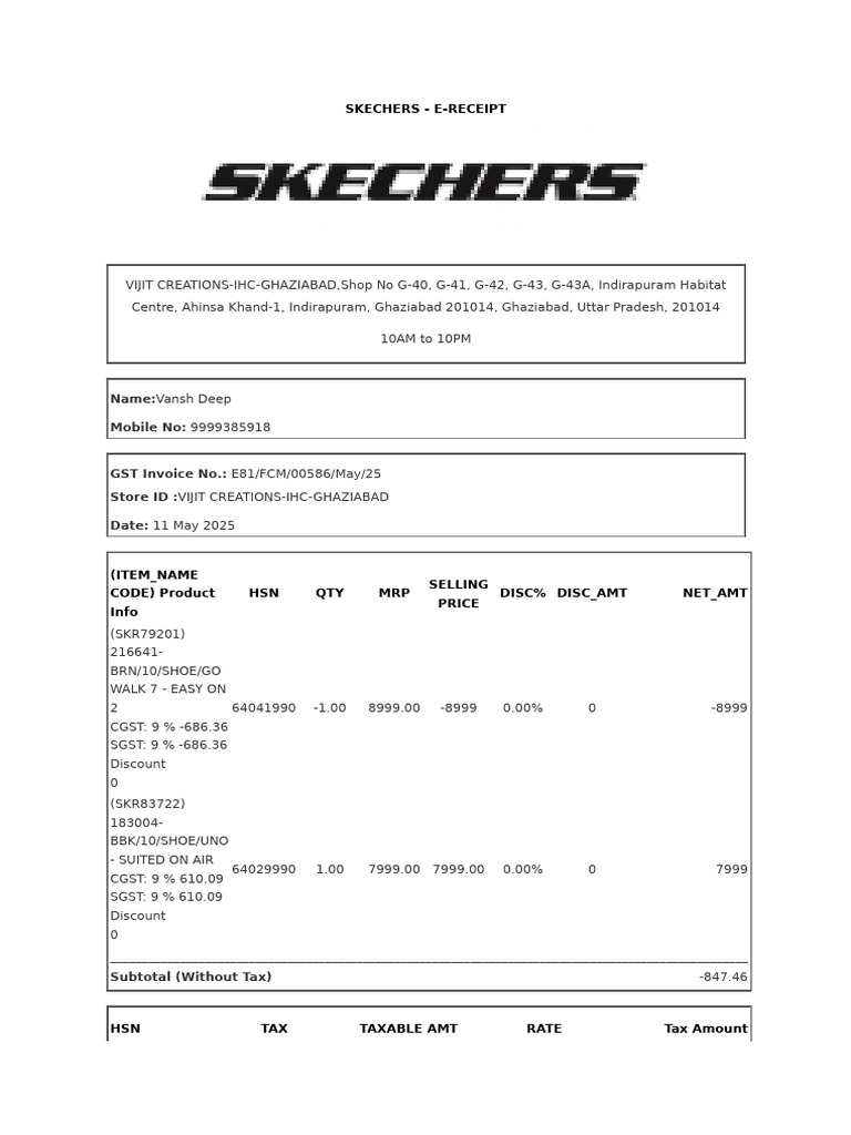 Skechers India Exchange Policy Overview | PDF | Legal Liability | Business