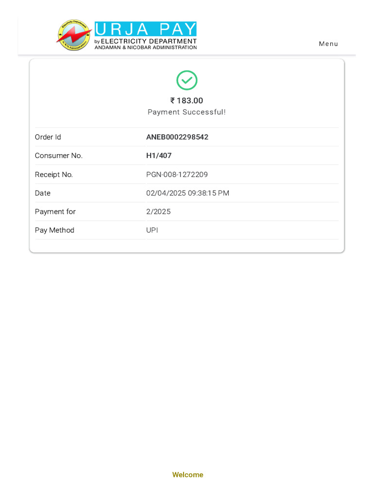 02-2025 Receipt | PDF