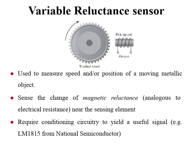 Variable Reluctance Sensor Overview | PDF