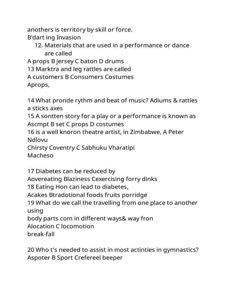 General Knowledge Questions | PDF