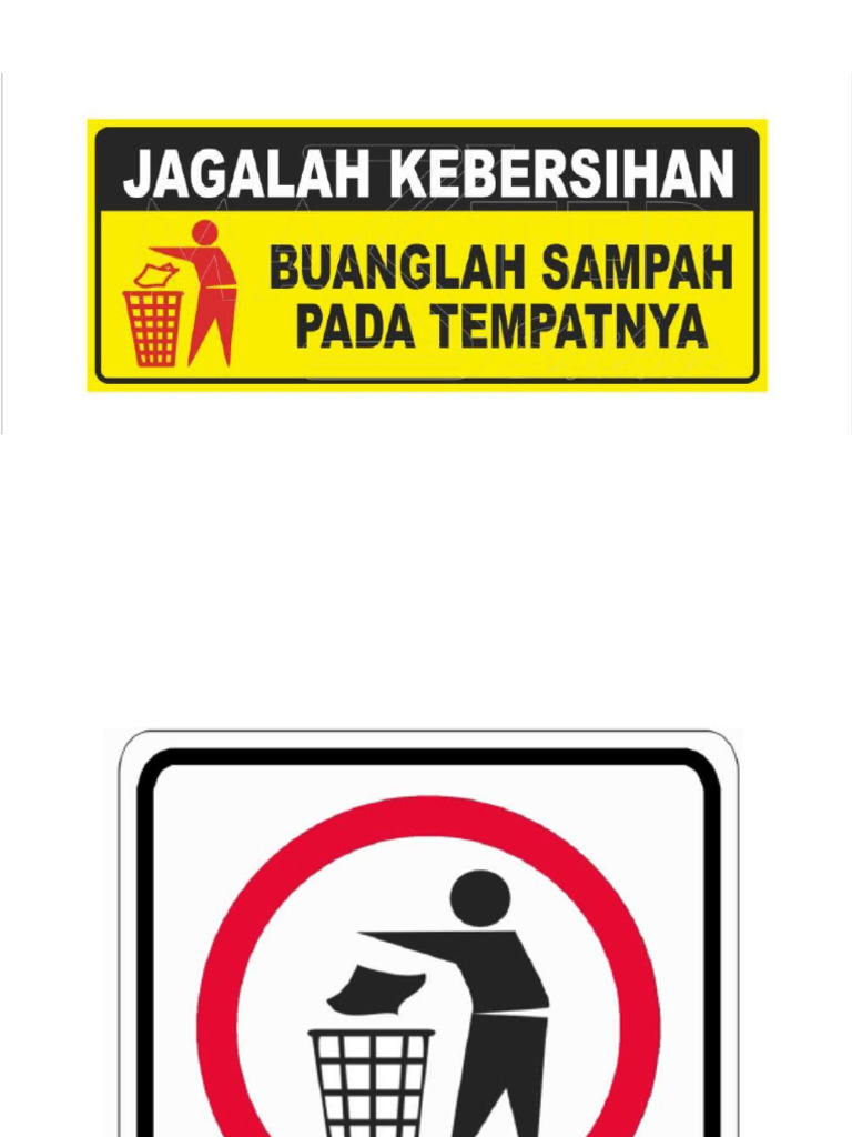 Sign Sampah | PDF