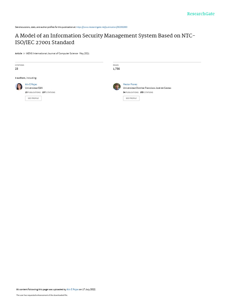 4 Model ISO27001 2022 Q3 | PDF | Information Security | Computer Security