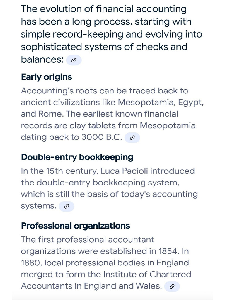 Evolution of Financial Accounting | PDF