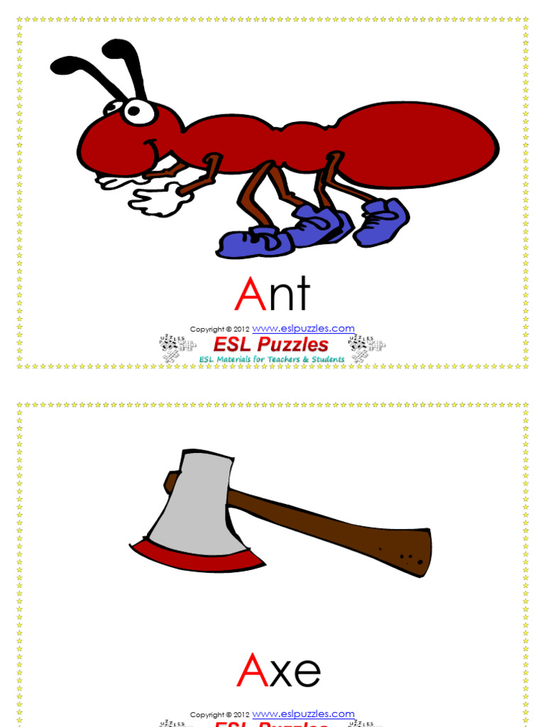 A Phonics Flashcards | PDF