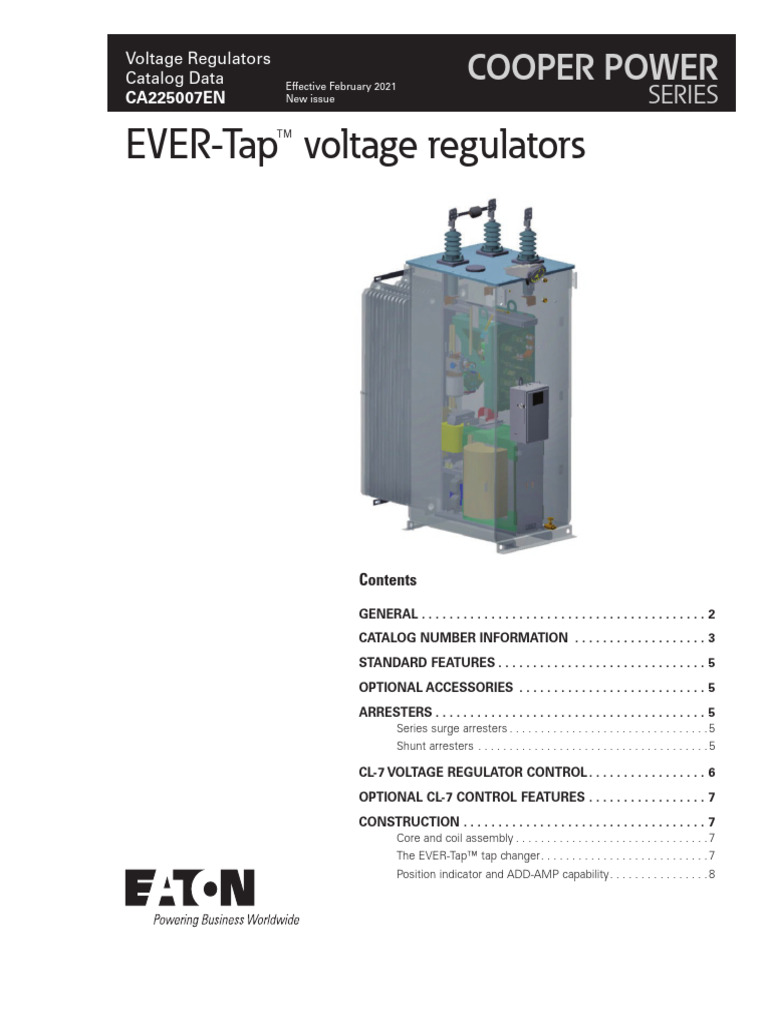 EVER-Tap Voltage Regulators Overview | PDF | Transformer | Electromagnetism
