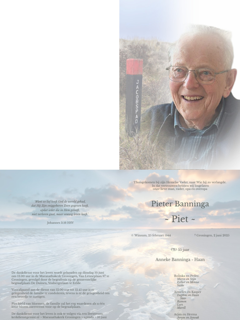 Rouwkaart Banninga | PDF