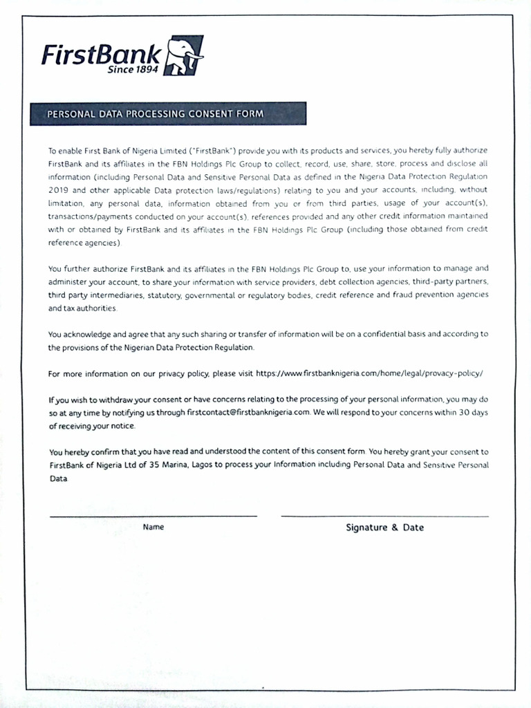 Consent and Supplement Form | PDF