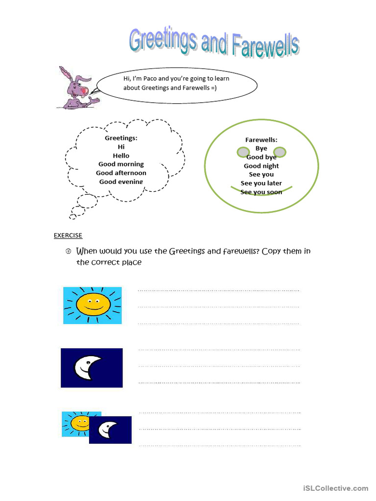 Greetings and Farewells | PDF