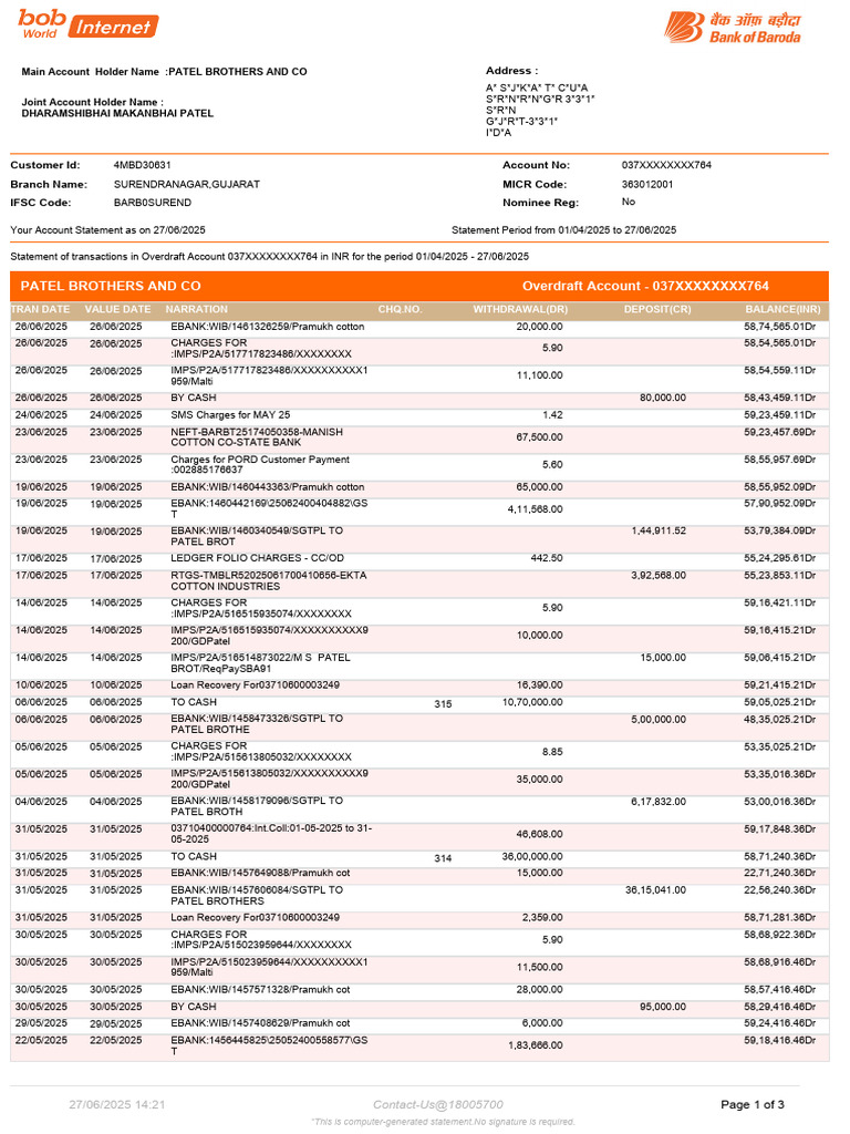 OpTransactionHistoryUX527 06 2025 | PDF | Financial Services | Banking