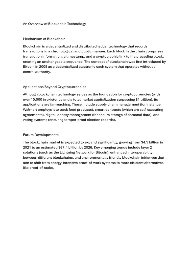 Blockchain Technology Explained | PDF