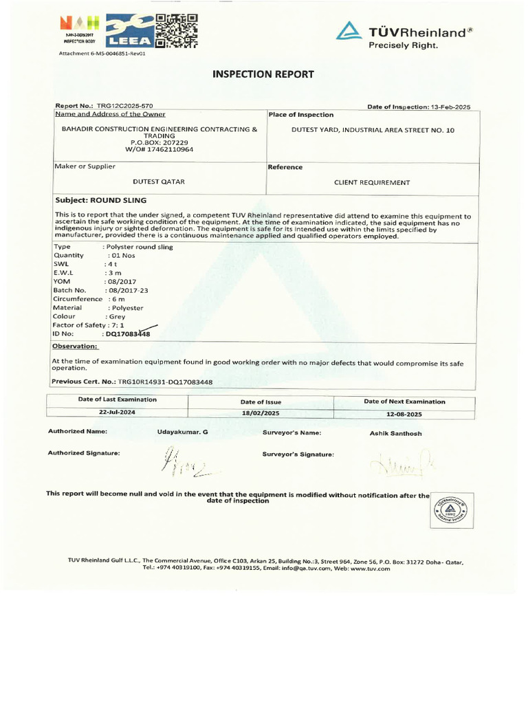 Lifting Cert 2 Pdf