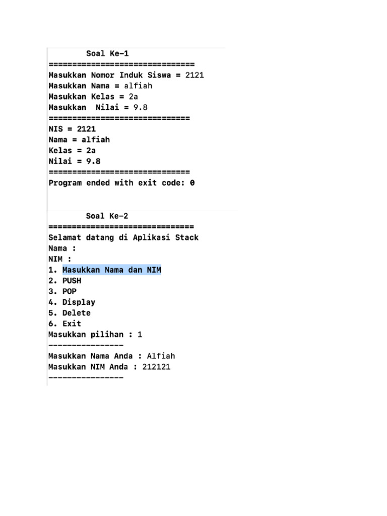 Uts Struktur Data 2025 | PDF