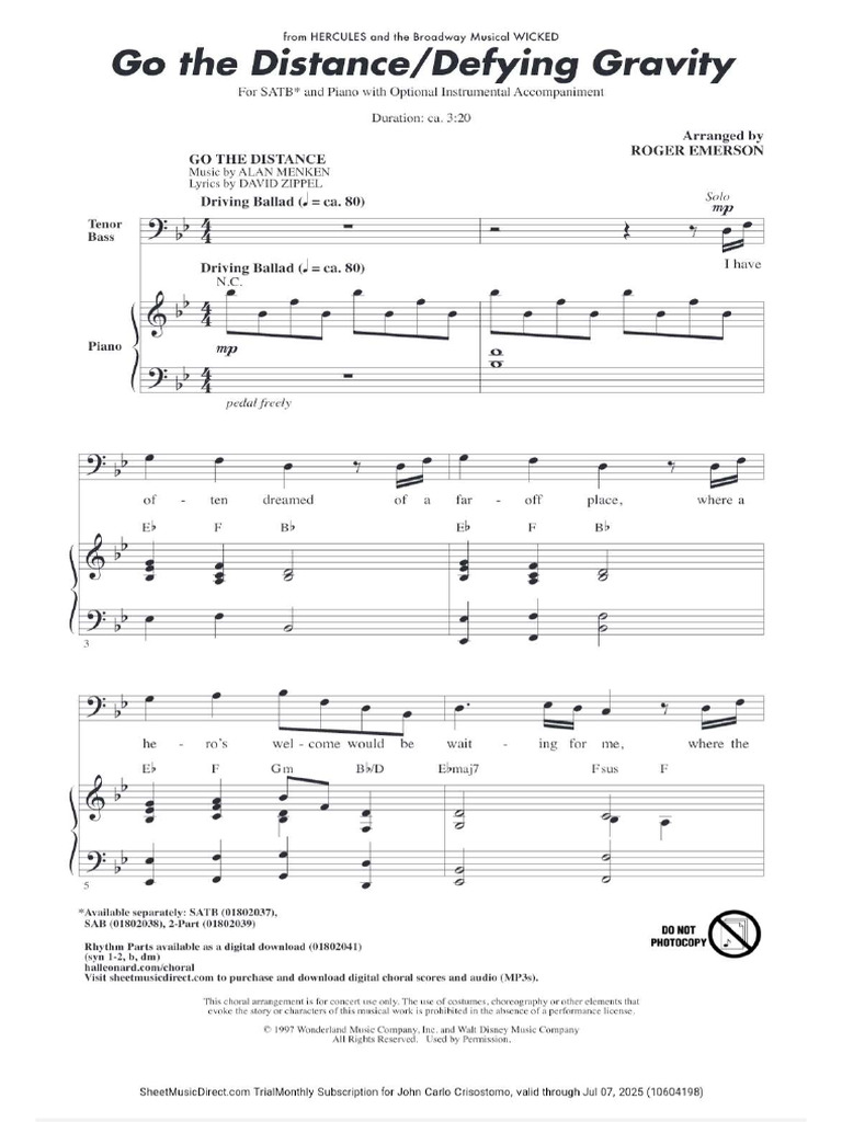 Defying Go The Distance Emerson | PDF