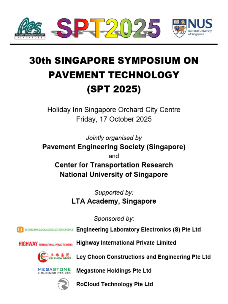 SPT 2025 Brochure (Final Draft) | PDF | Road Surface | Road