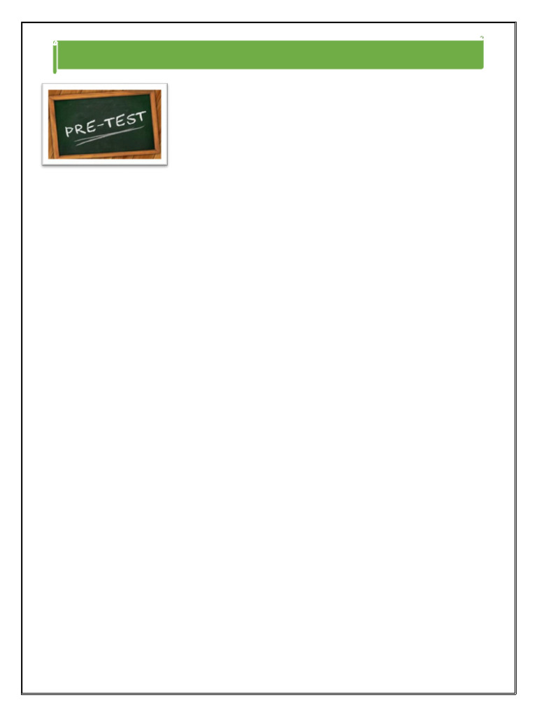 Chapter 1 Pretest | PDF
