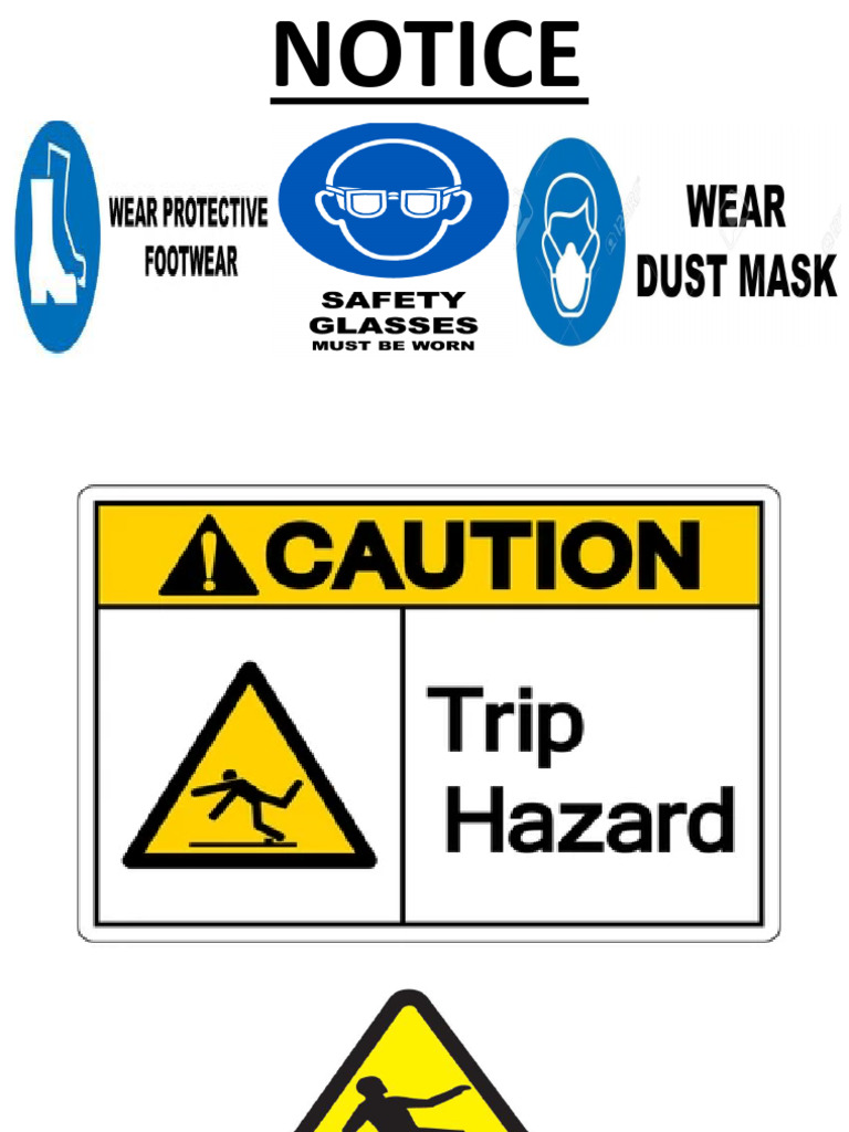 Ppe, Slip & Trip Sign Boards | PDF