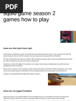 Squid Game Seasons 1 & 2 Rules Guide | PDF