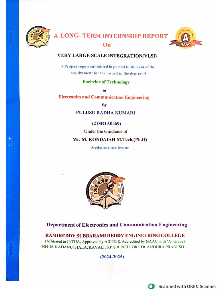 Vlsi-Long Term Internship | PDF