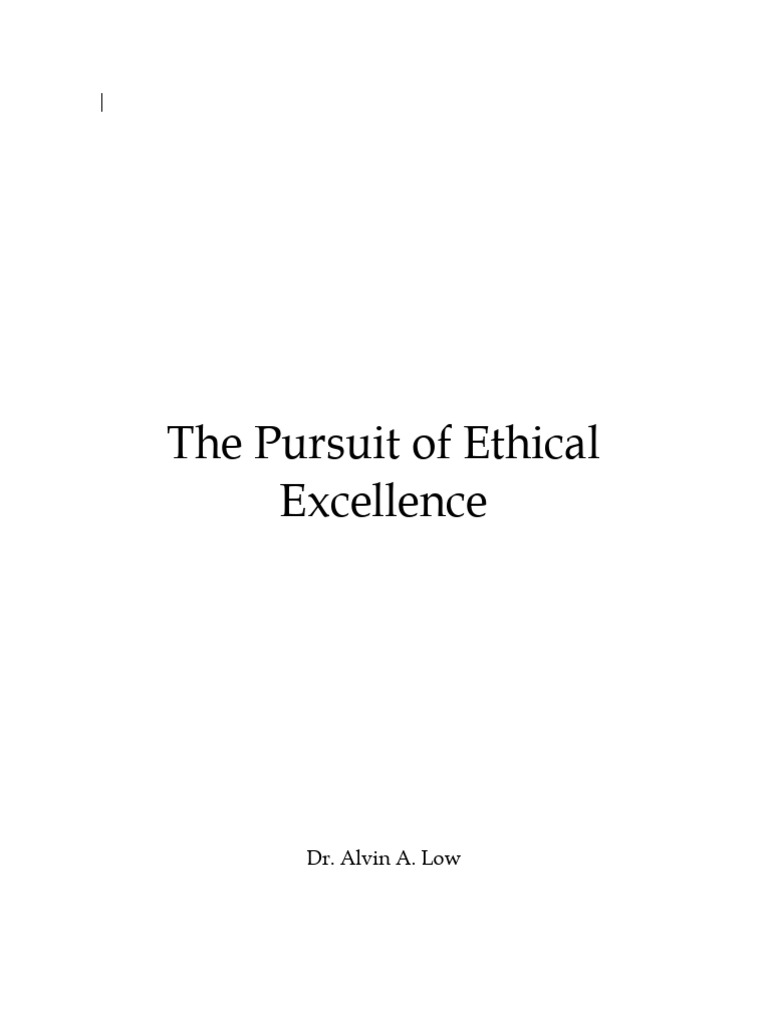The Pursuit of Ethical Excellence | PDF | Samuel | Rebecca