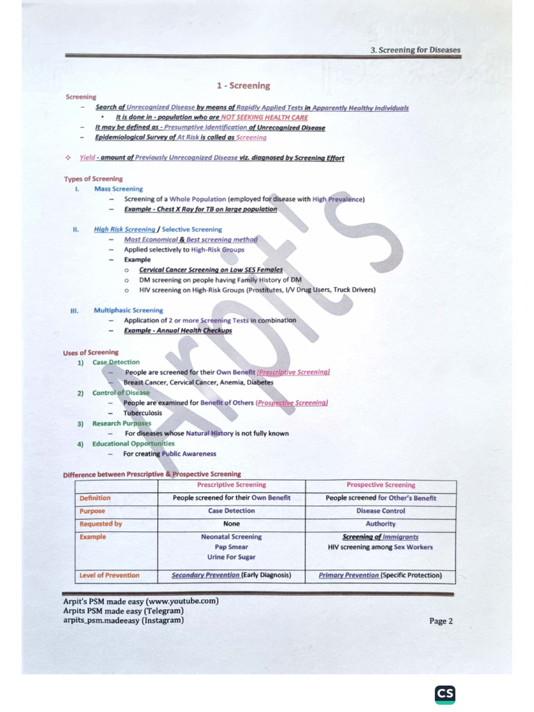 DR Arpit Screening | PDF