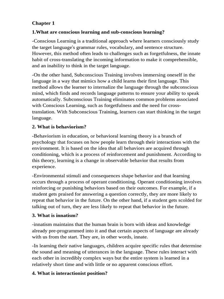 Language Learning Methods Explained | PDF | Learning | Language Education