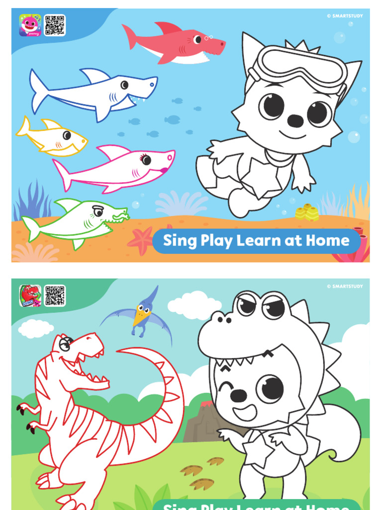Pinkfong BabyShark Coloring Page | PDF