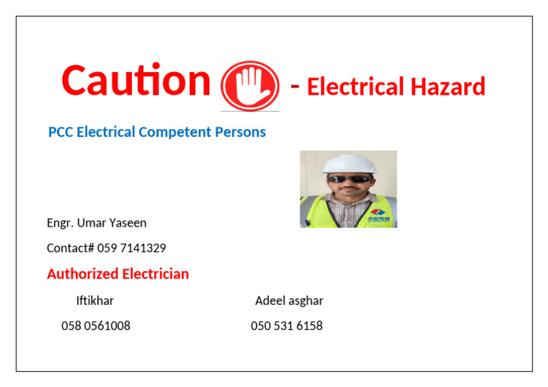Electrical Competent Person | PDF