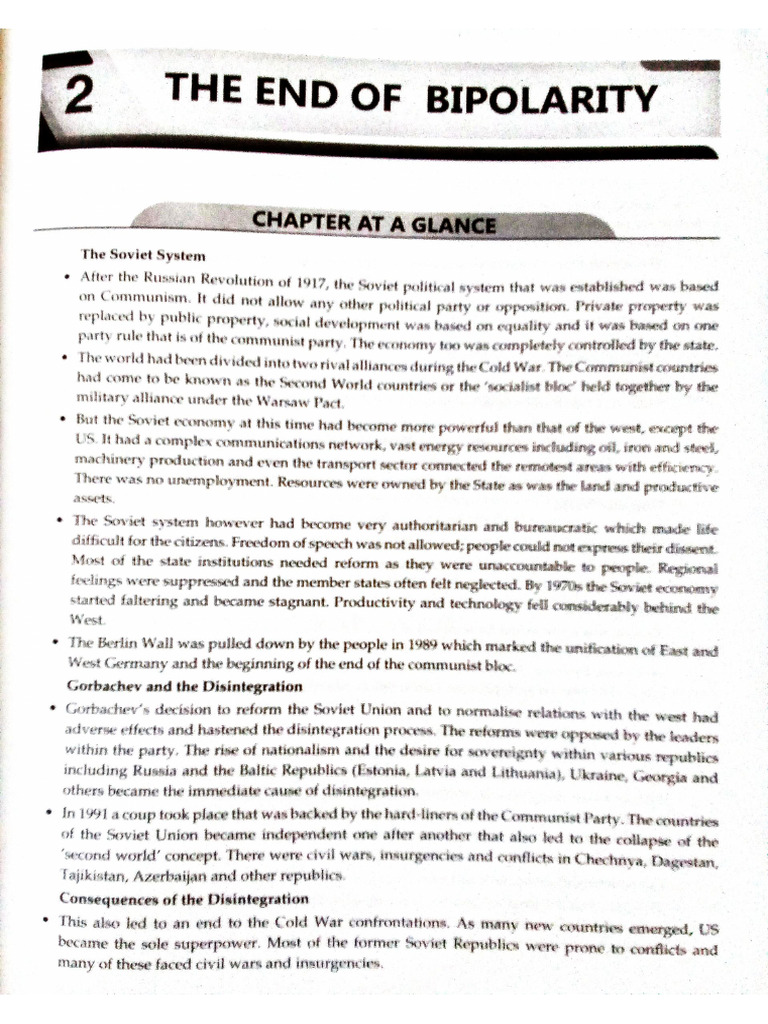 Chapter 2 End of Bipolarity | PDF