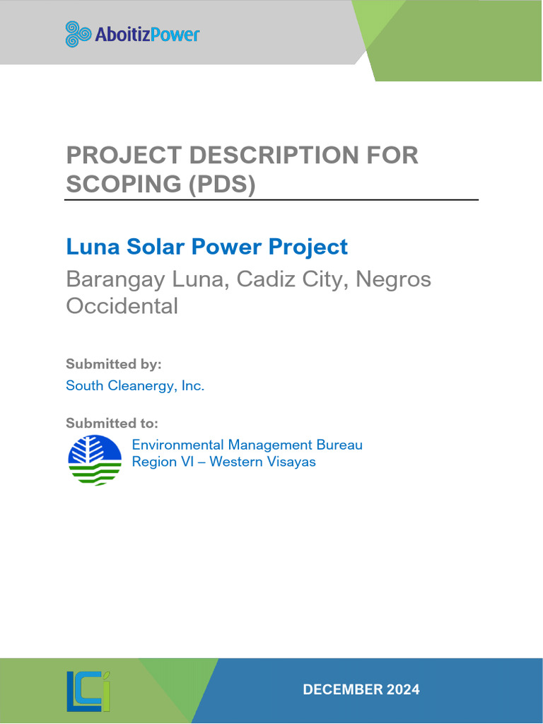 Cadiz City Solar Power Project Overview | PDF | Photovoltaics | Power ...