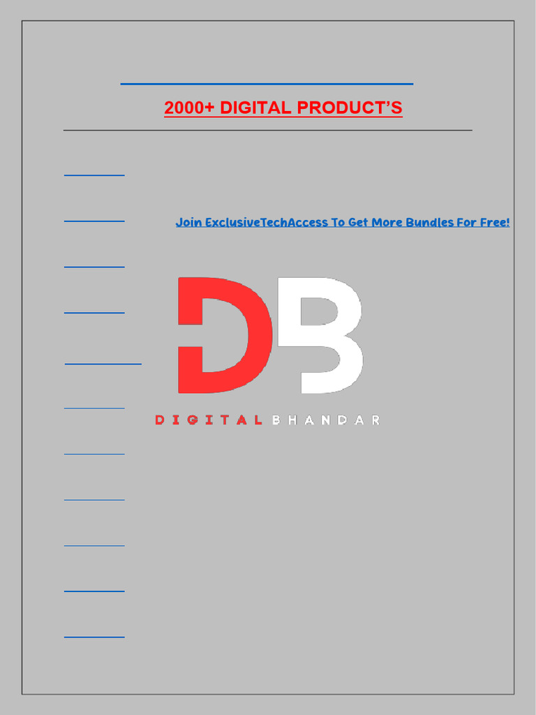 Free Digital Product Bundles Download | PDF