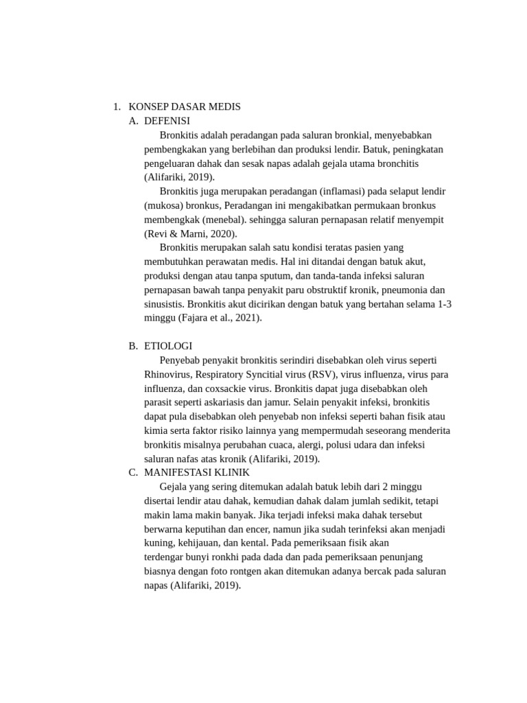 Panduan Lengkap tentang Bronkitis | PDF
