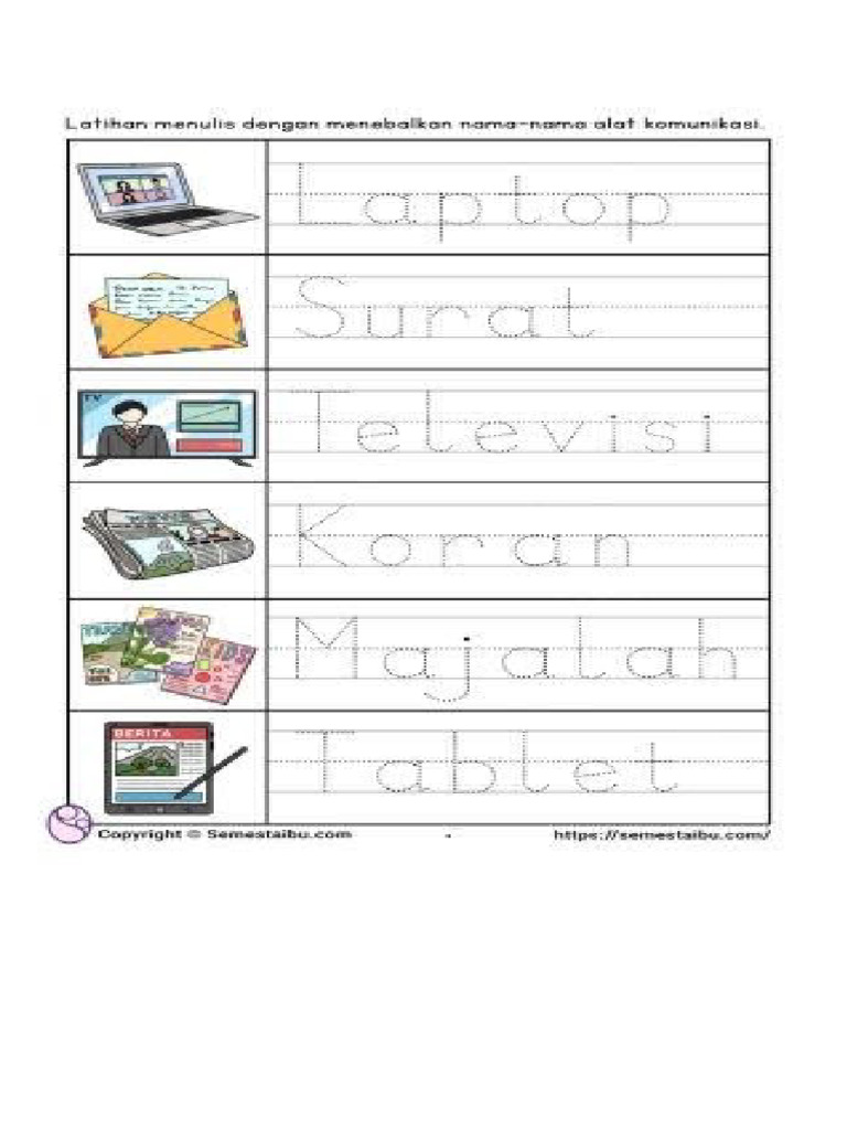 Menebalkan Nama-Nama Alata Komunikasi | PDF