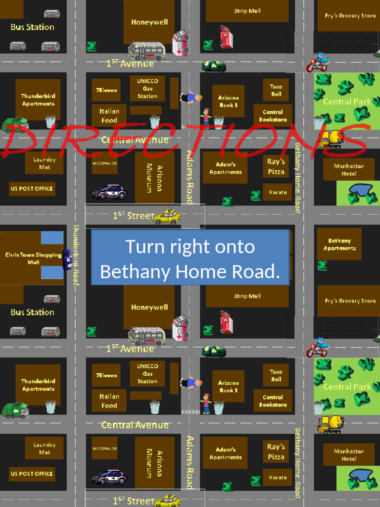 Directions and Landmarks Guide | PDF | Fast Food