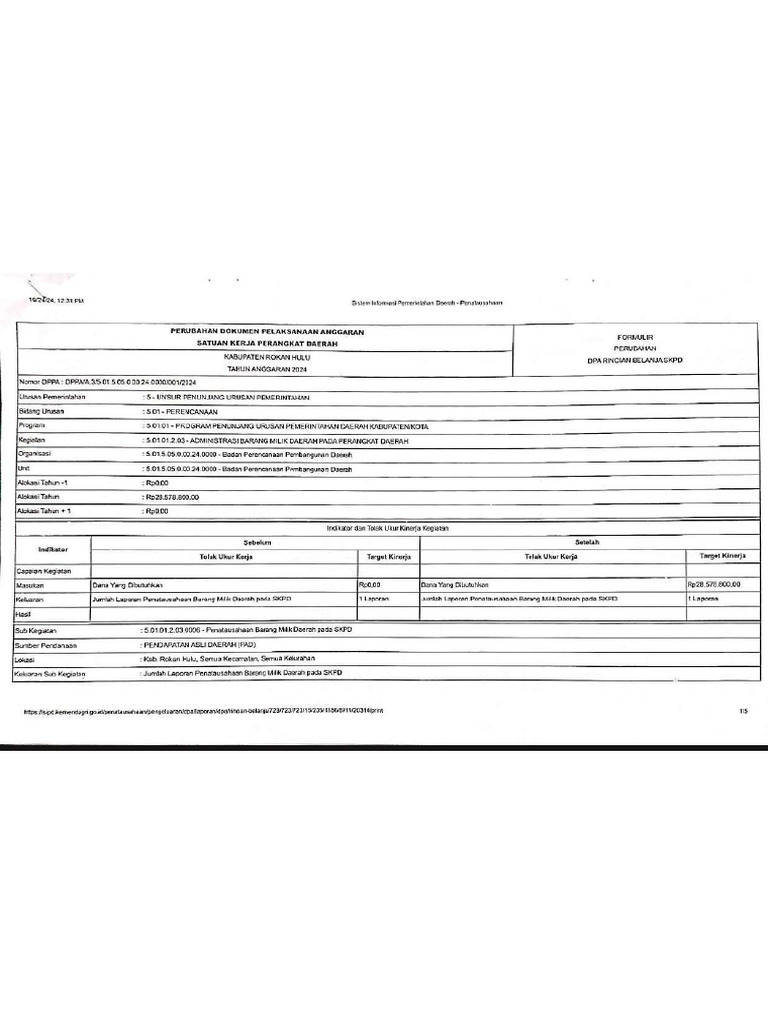 DPPA Aset 1 | PDF
