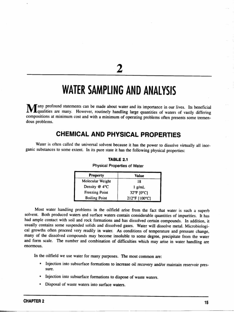 02 AWT Water Sampling Analysis | PDF