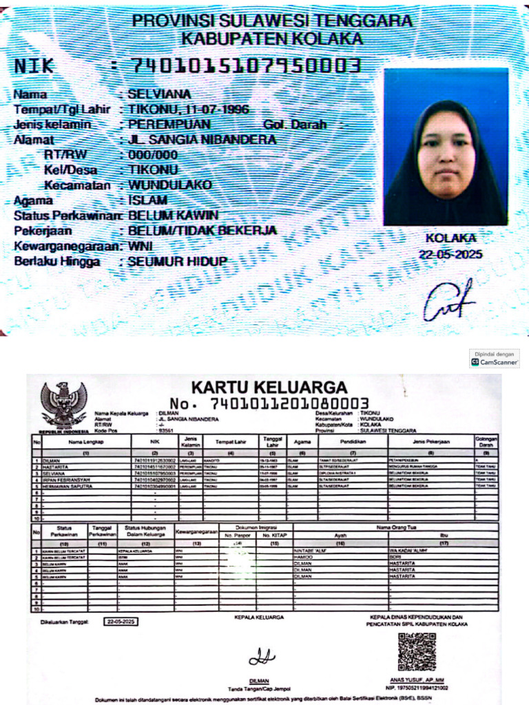 KK & KTP Selviana | PDF