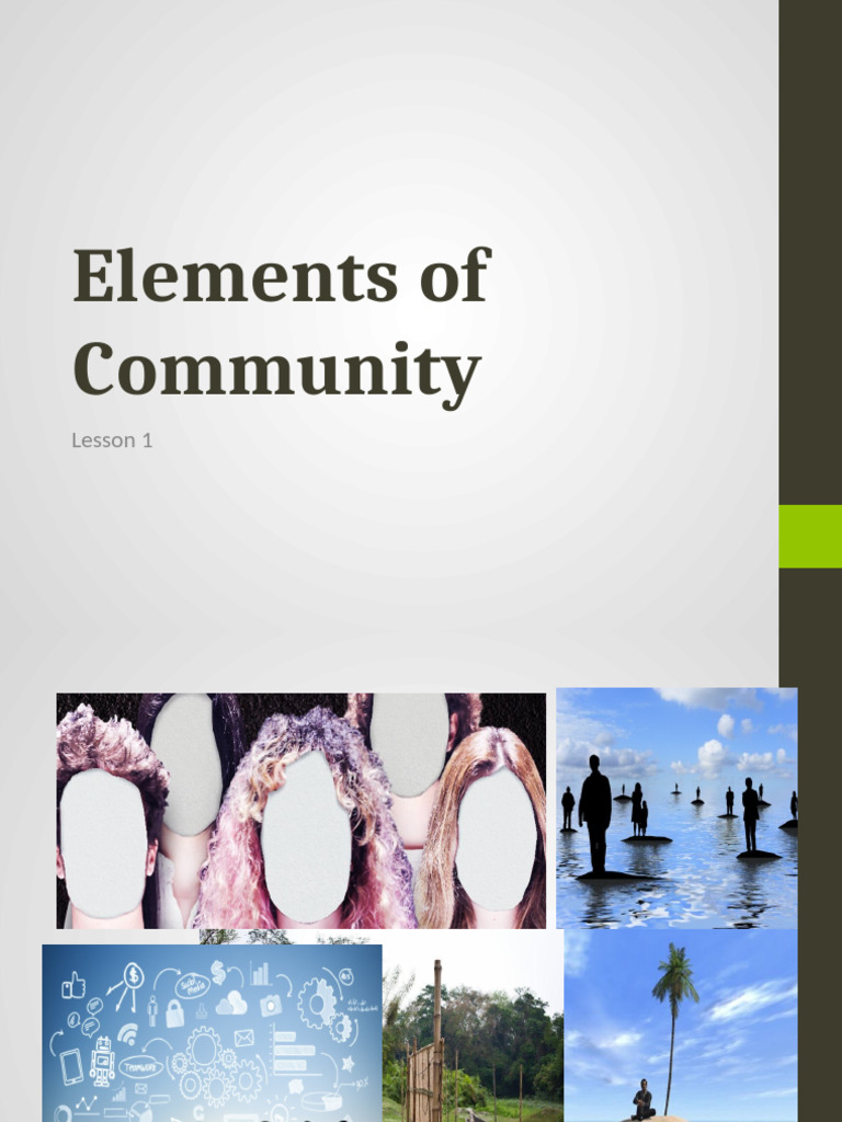 Key Elements of Community Formation | PDF