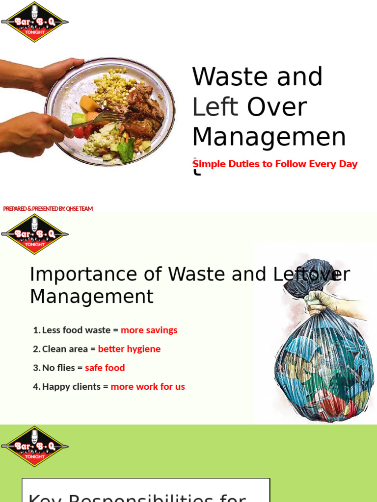 Waste & Left Over Utilization | PDF