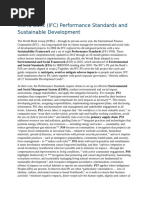Final Sustainability Policy and Performance Standards Overview | PDF | Sustainability | Biodiversity