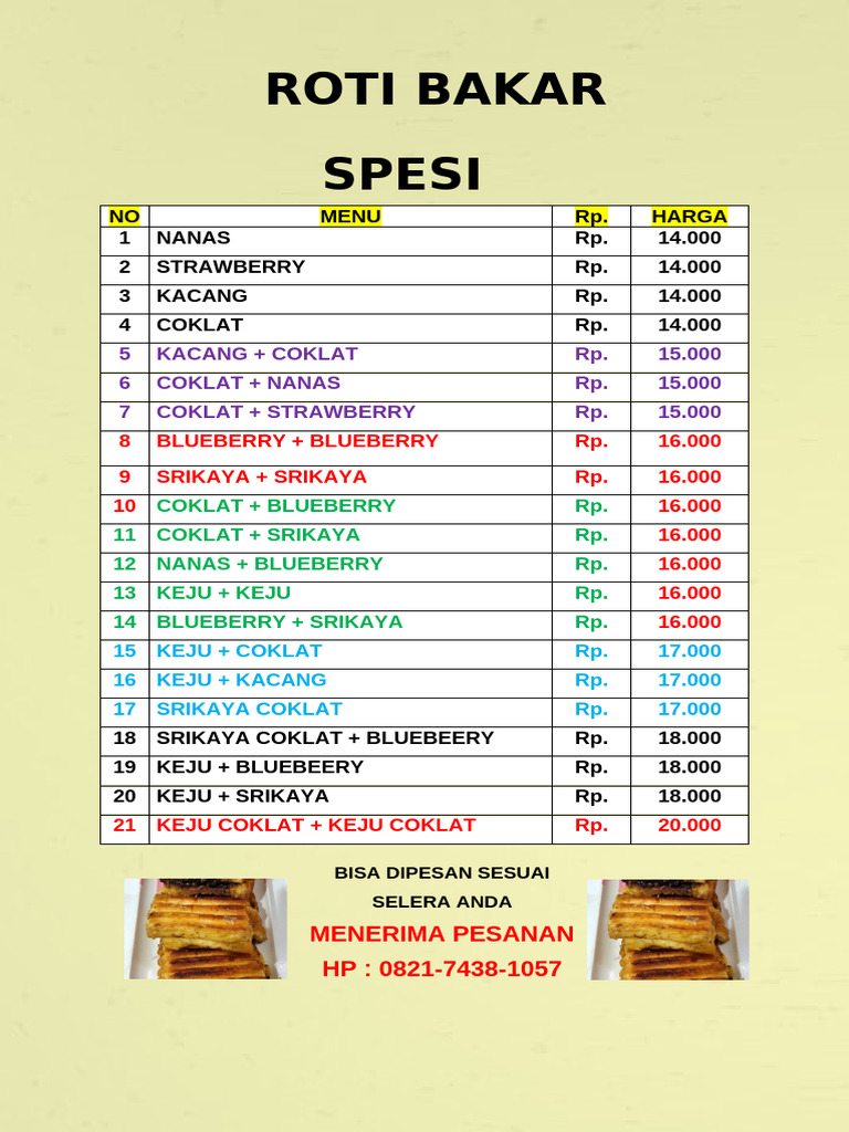 Roti Bakar | PDF