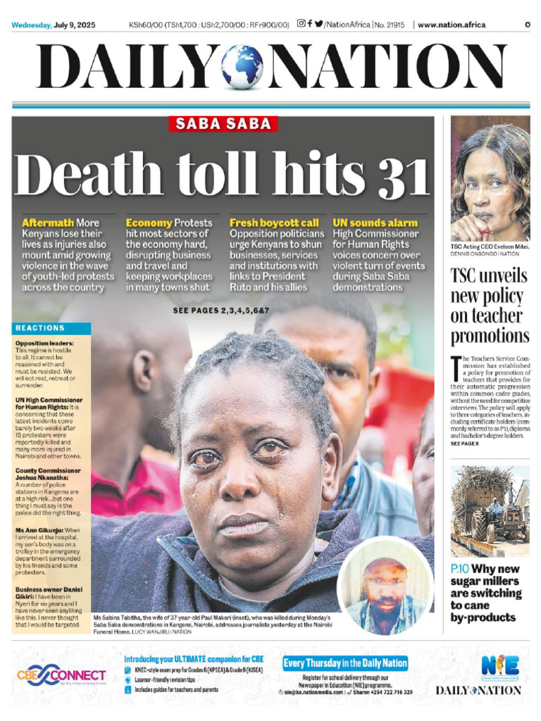 Daily Nation 9th July 2025 | PDF