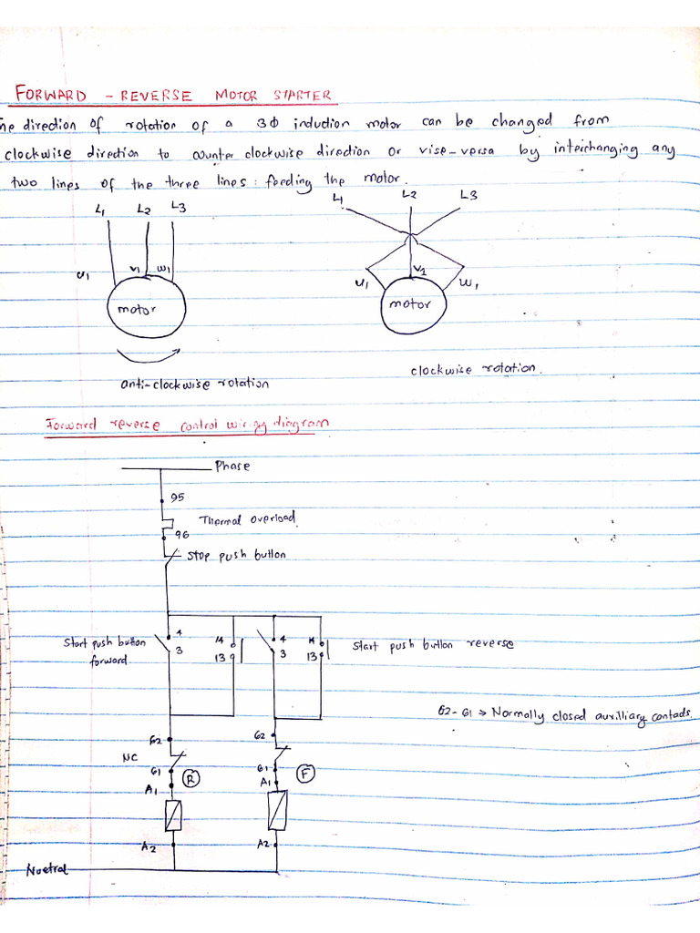 Forward Reverse Motor Controls | PDF