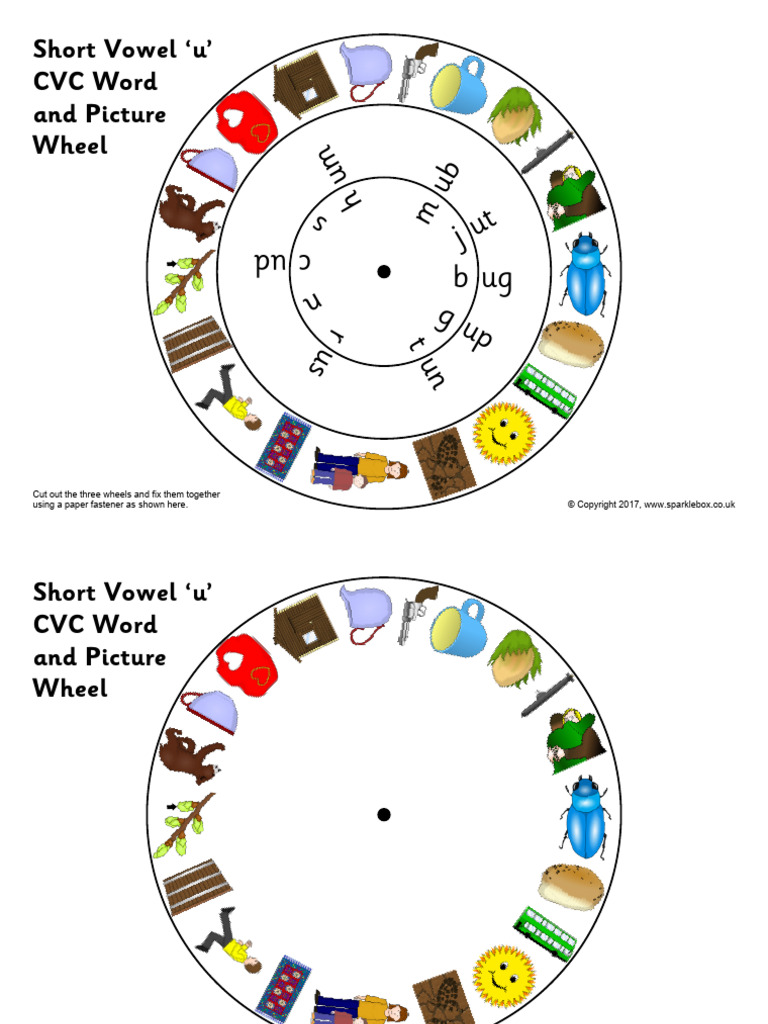 CVC U Word Wheel | PDF