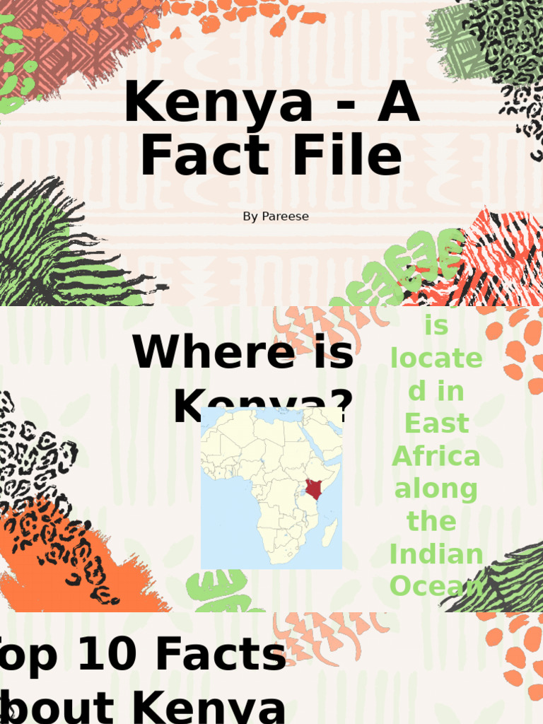 Kenya Fact File Pareese | PDF