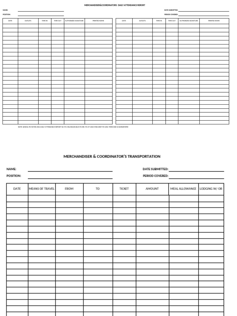 DTR Timesheet Attachments 2 | PDF